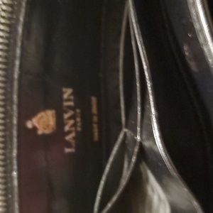 Bags | Lanvin Black Leather Wallet | Poshmark